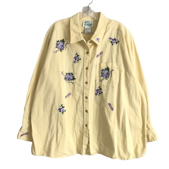 Quacker Factory | Tops | Vintage Quacker Factory Womens Shirt Blouse ...